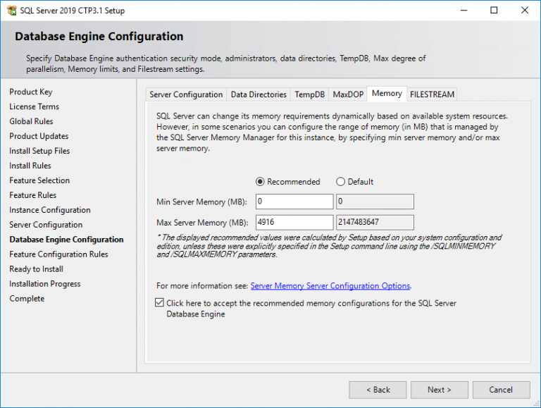 Better SQL Server memory defaults in 2019 - Born SQL Better SQL Server memory defaults in 2019 - Born SQL